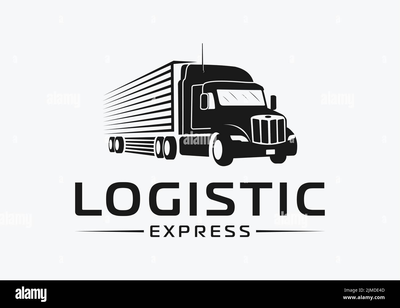 A simple illustration of a logistic truck idea Stock Vector Image & Art ...