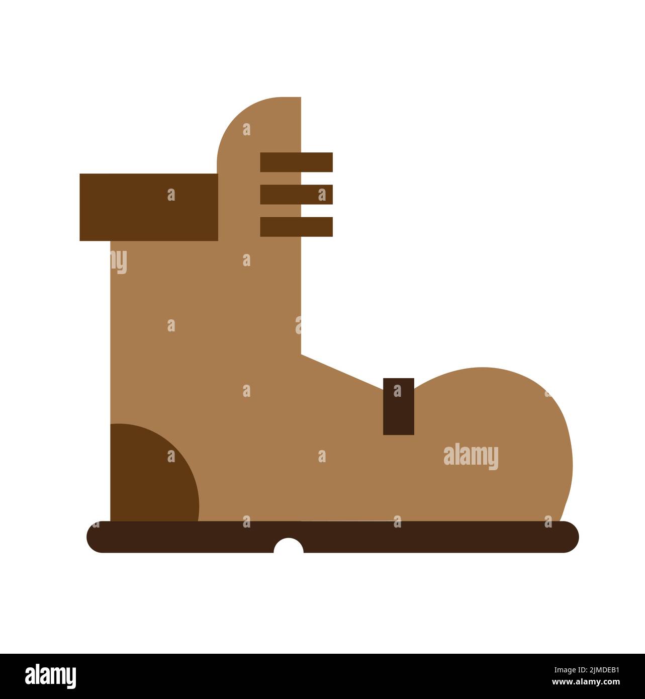 A vector illustration of a brown boot Stock Vector Image & Art - Alamy