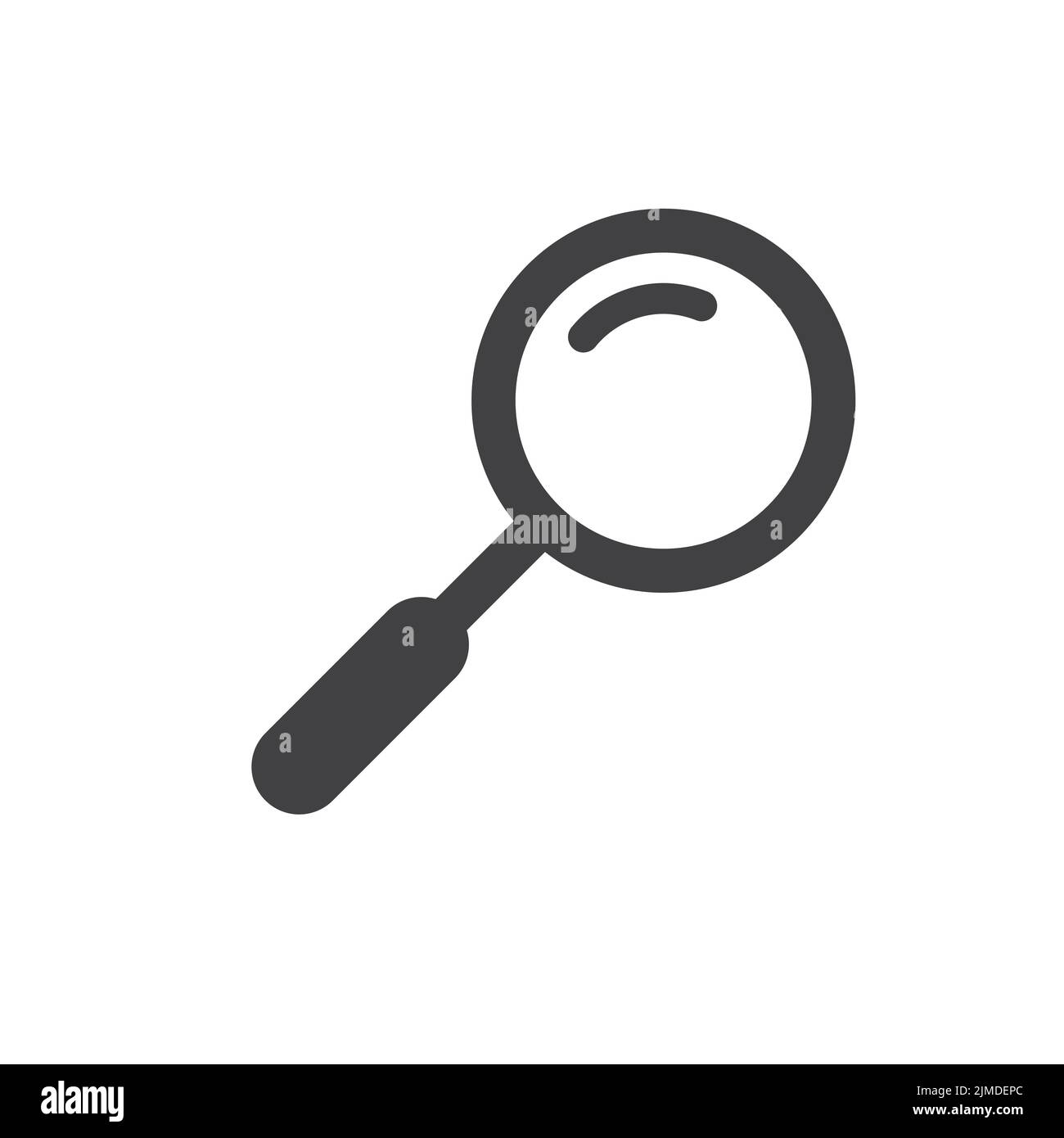 Magnifier graphic black white Stock Vector Images - Alamy