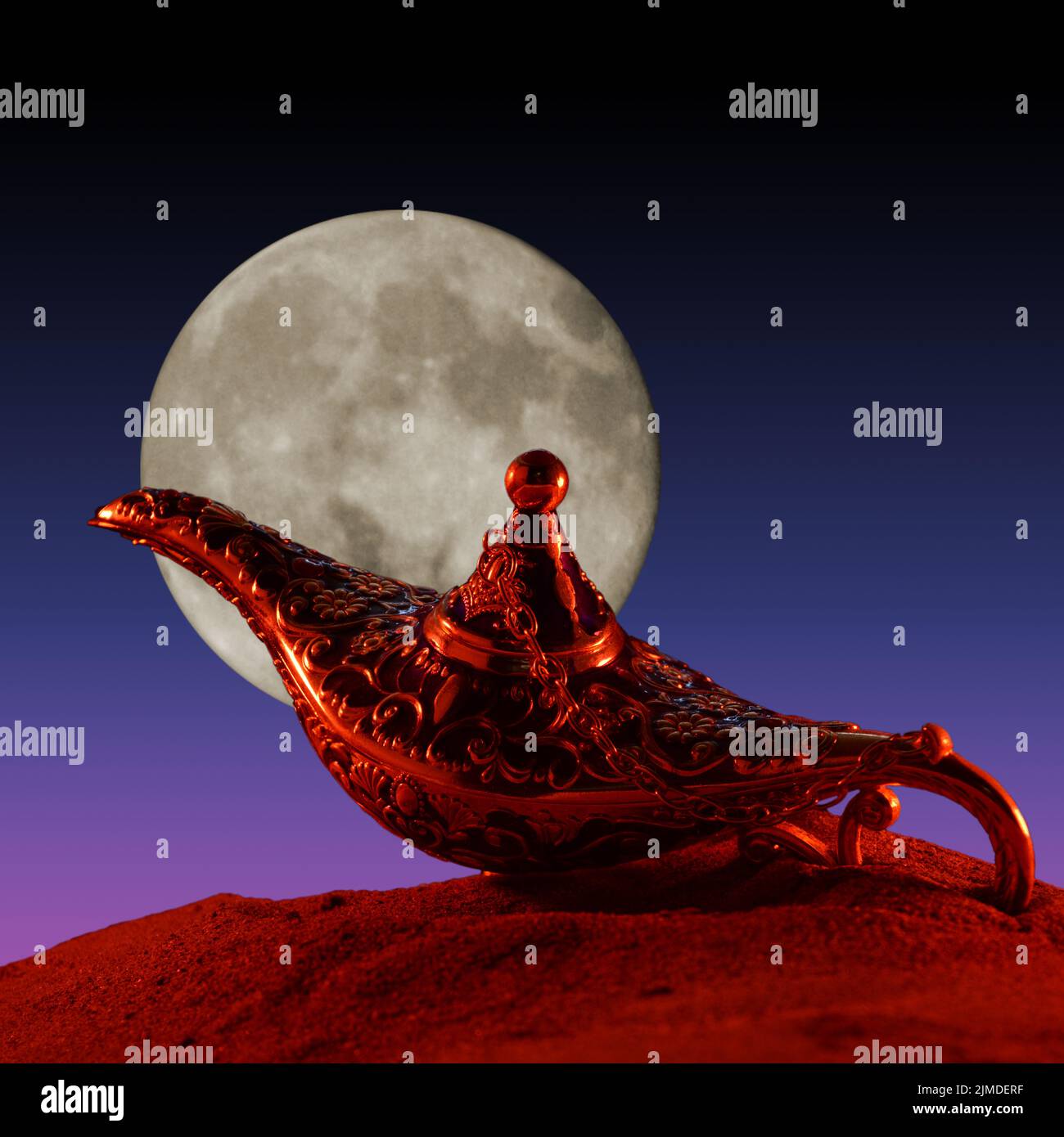 Magical Genie Lamp Stock Photo - Alamy