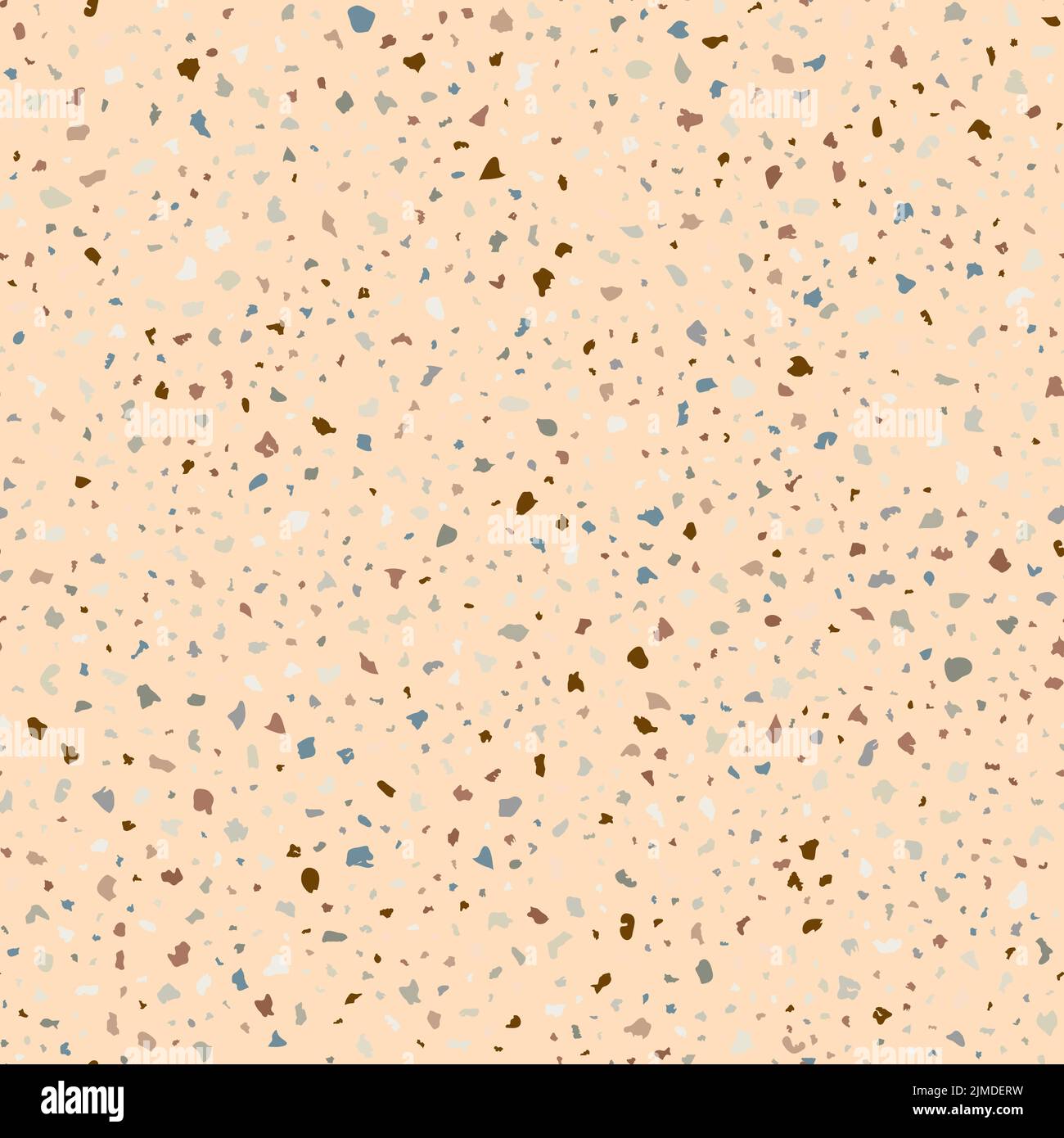Terazzo flooring seamless pattern composed of pieces of granite, quartz ...