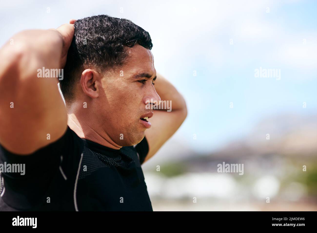 Mental strength is just as important as physical strength. a young man ...