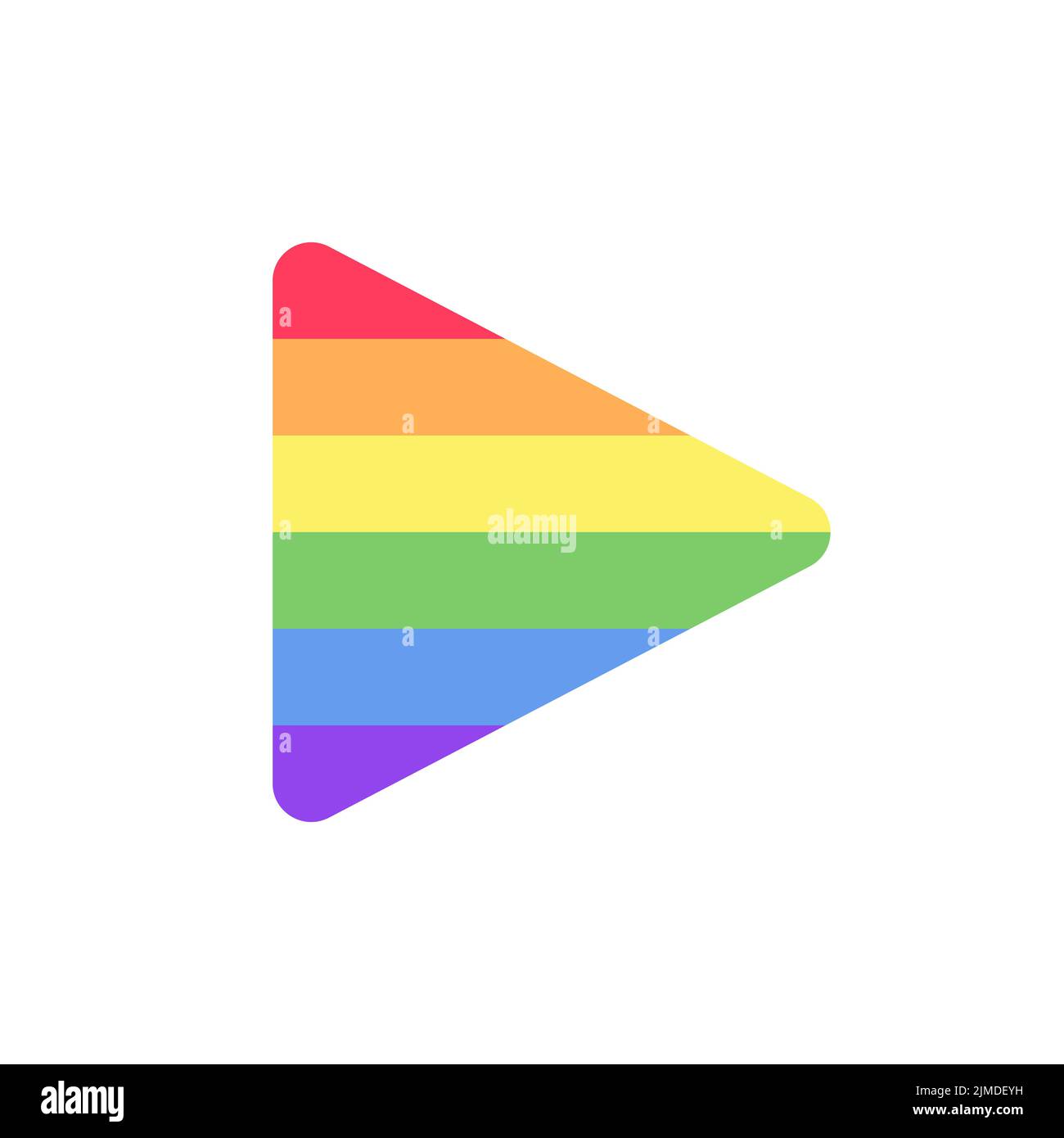 Cute rainbow arrow icon. Modern flat design vector illustration clipart ...