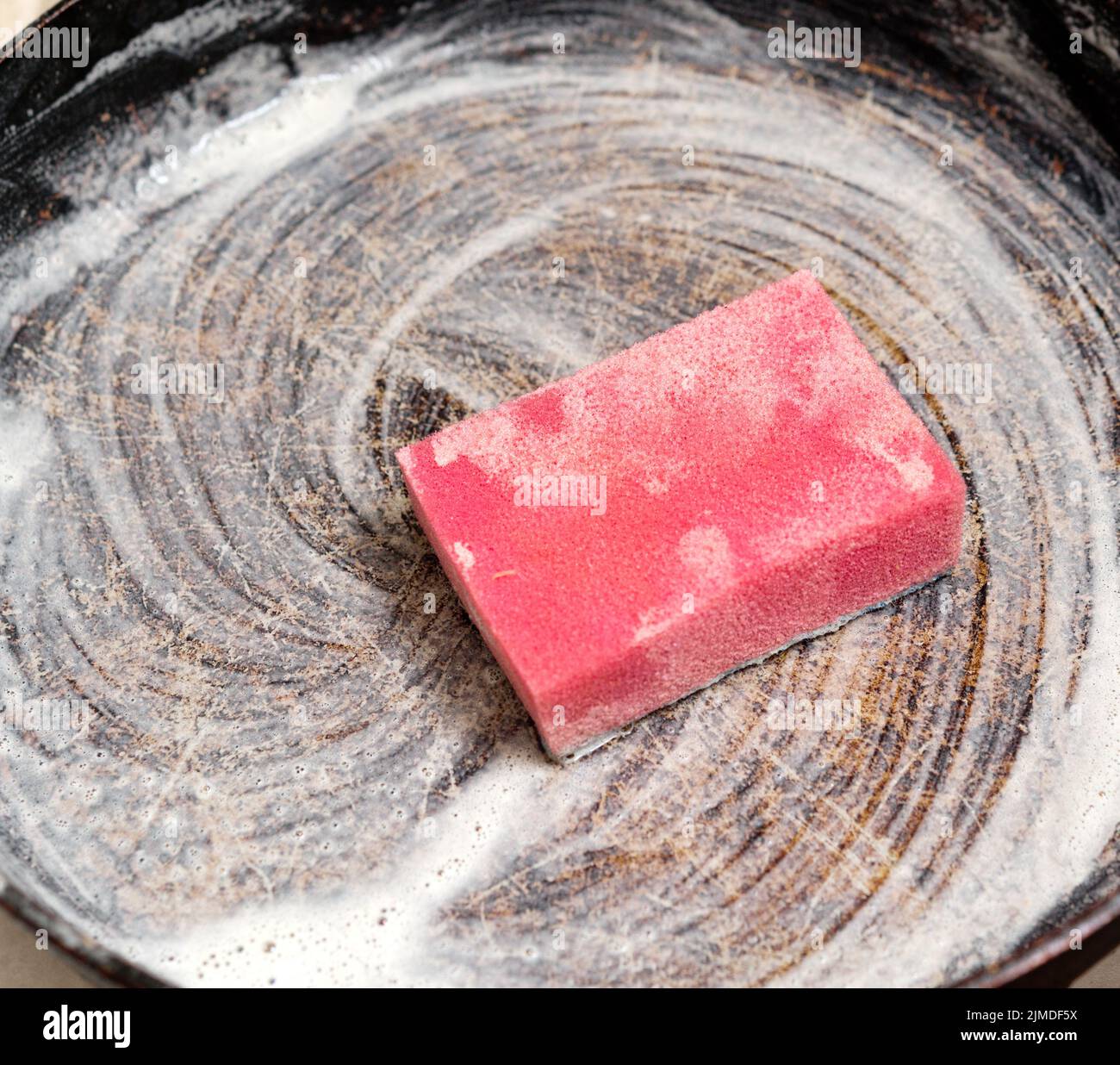 Pan with foam Stock Photo - Alamy