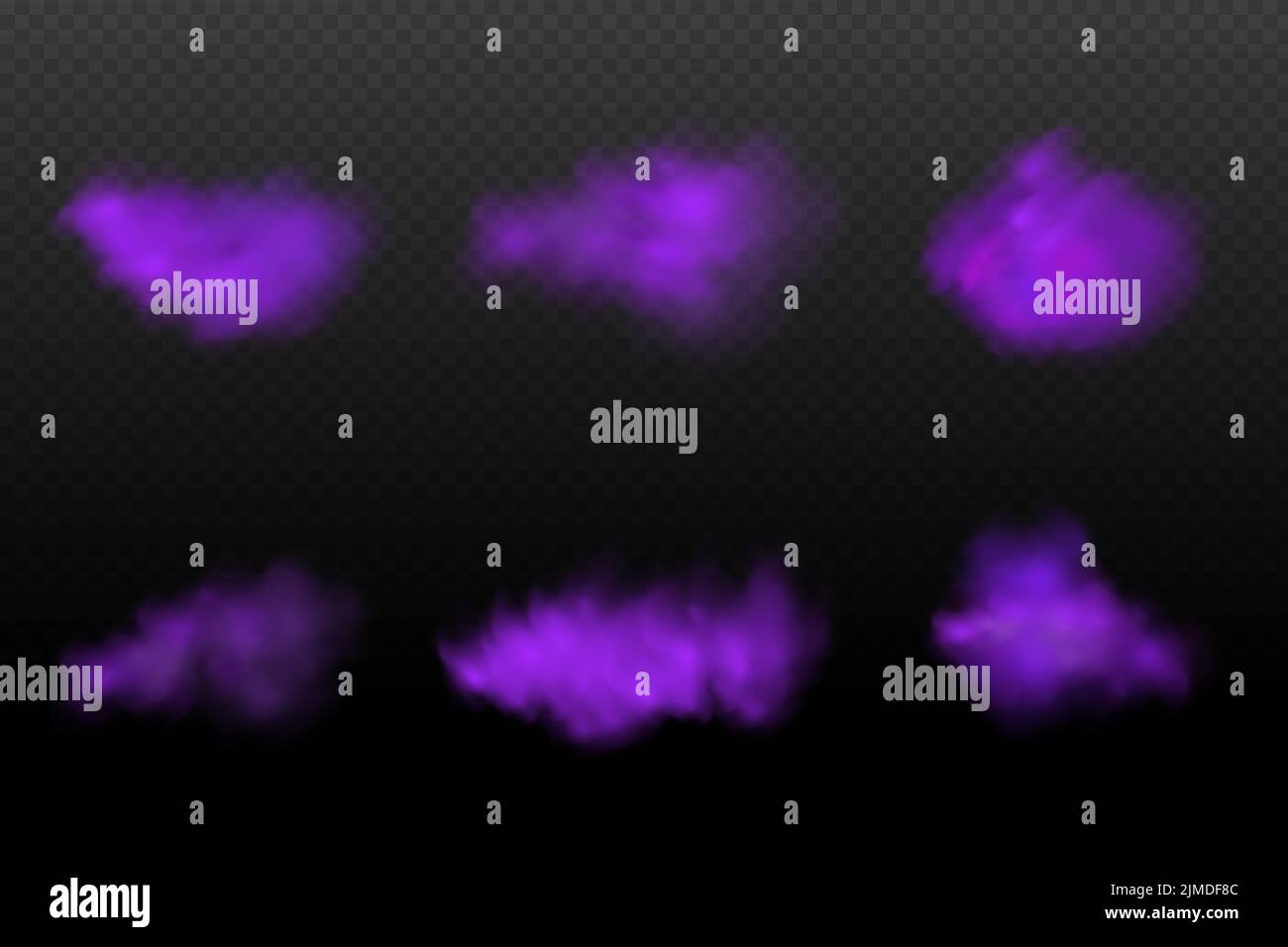 Purple poisonous gas, dust and smoke effect.Realistic scary mystical ...