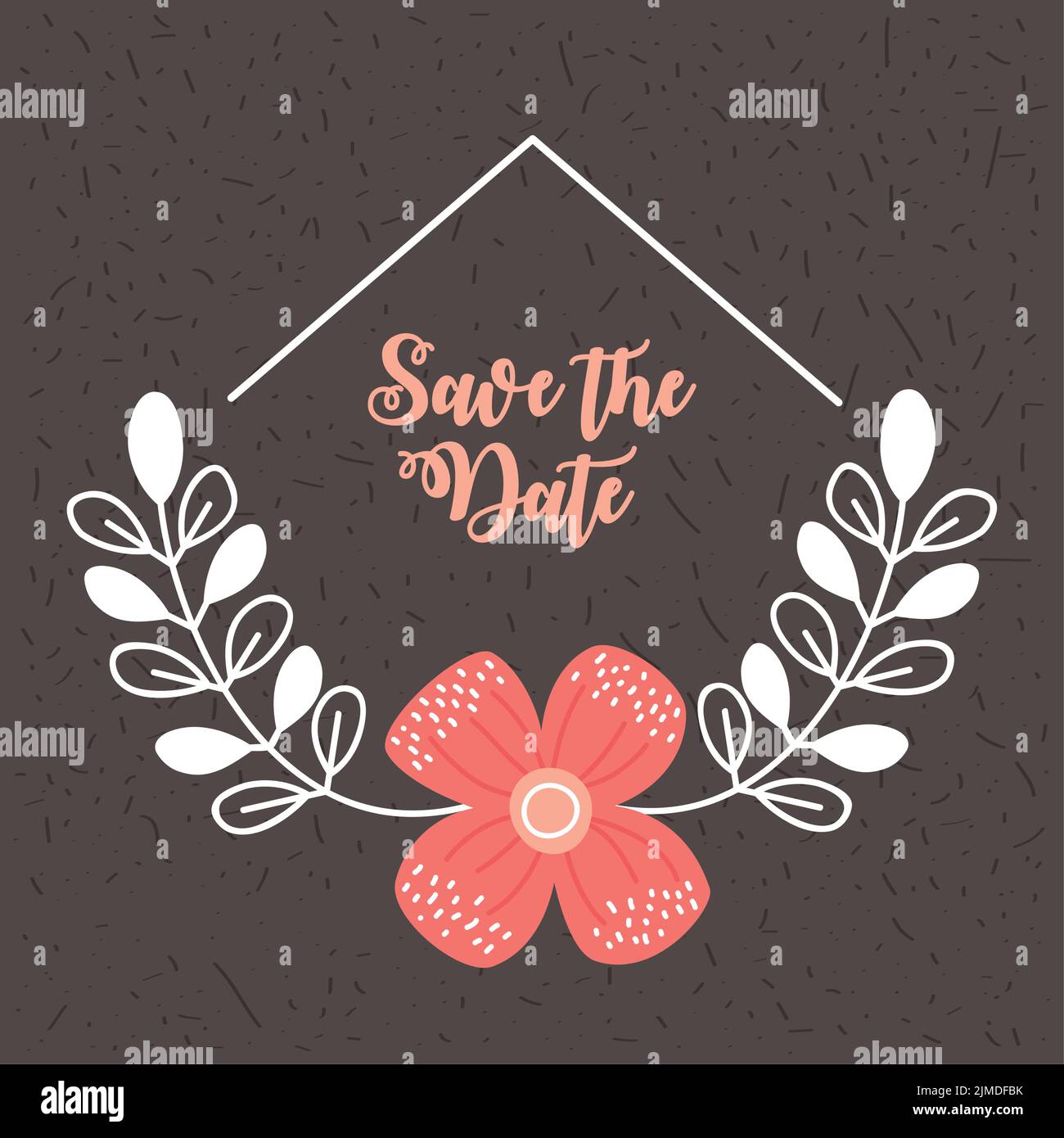 wedding card with flowers decoration Stock Vector Image & Art - Alamy
