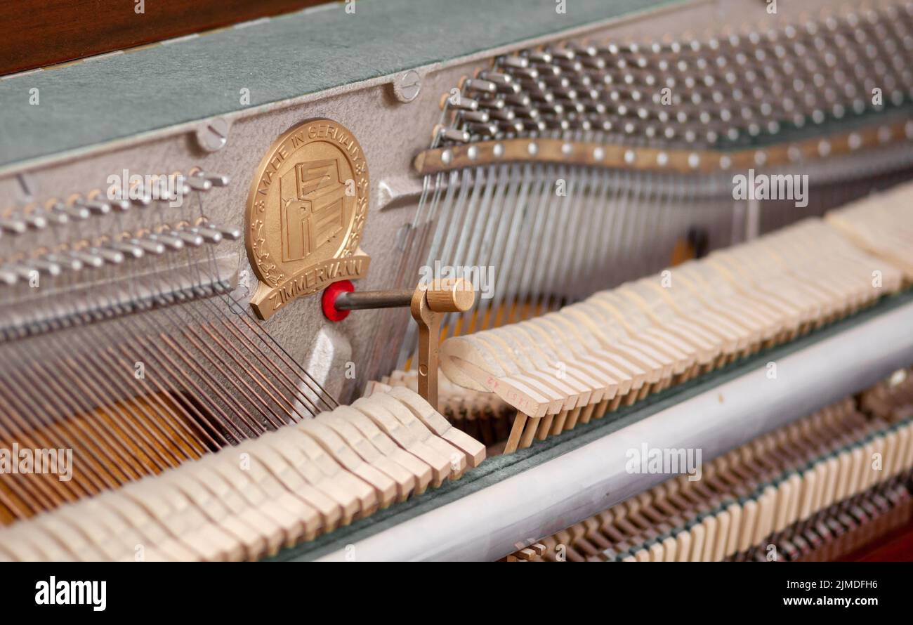 Parts of piano mechanism hi-res stock photography and images - Alamy