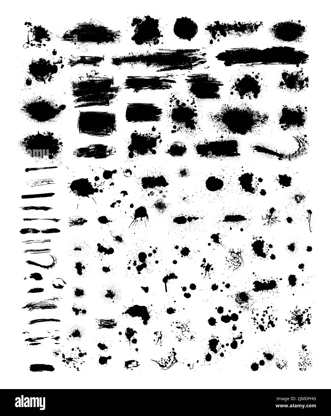 A set of black blots. Vector illustration Stock Vector Image & Art - Alamy