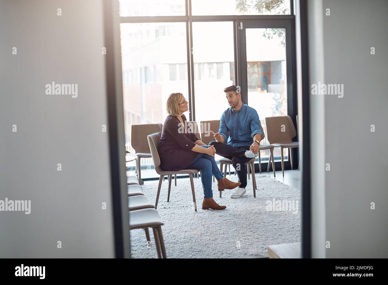 Business man job interview hi-res stock photography and images - Alamy