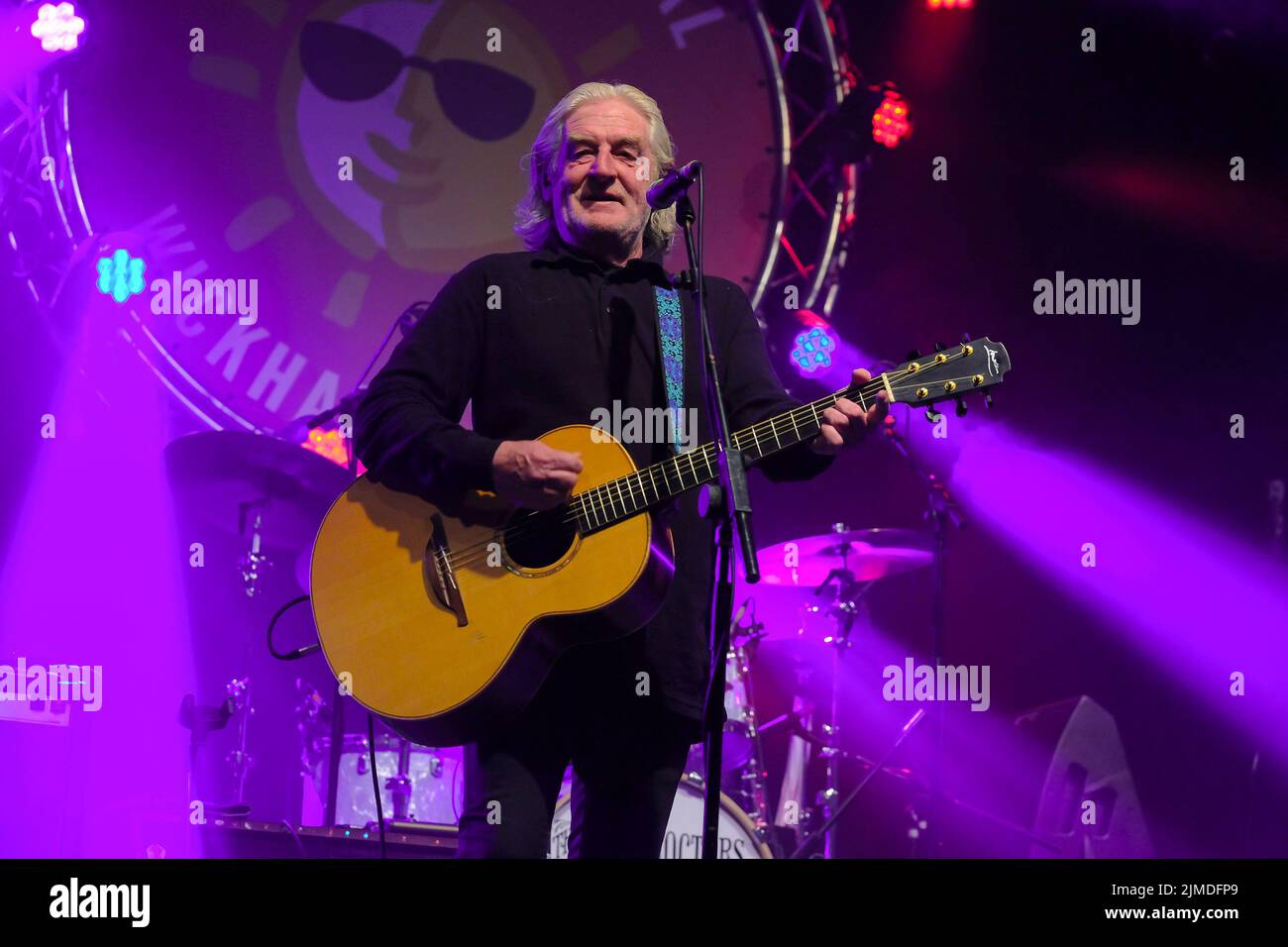 Wickham, UK. 05th Aug, 2022. Davy Carton, singer-songwriter, rhythm ...