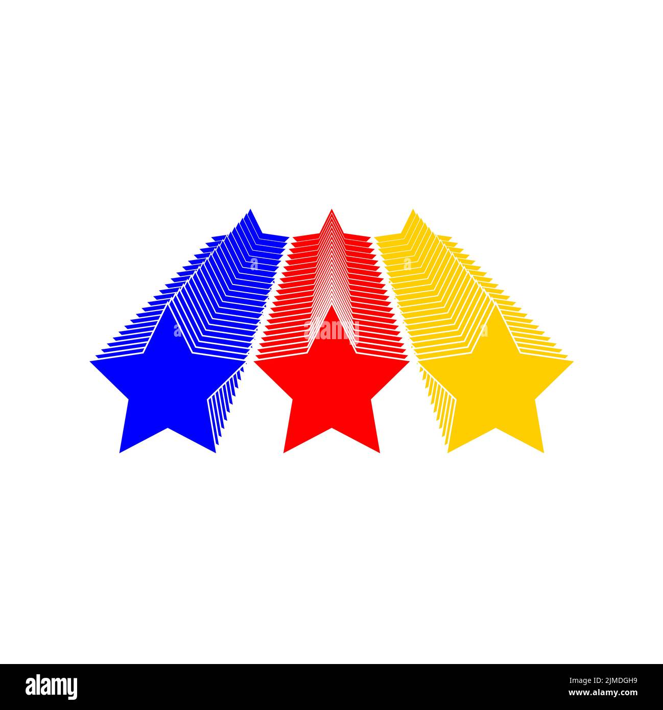 Three red stars hi-res stock photography and images - Alamy