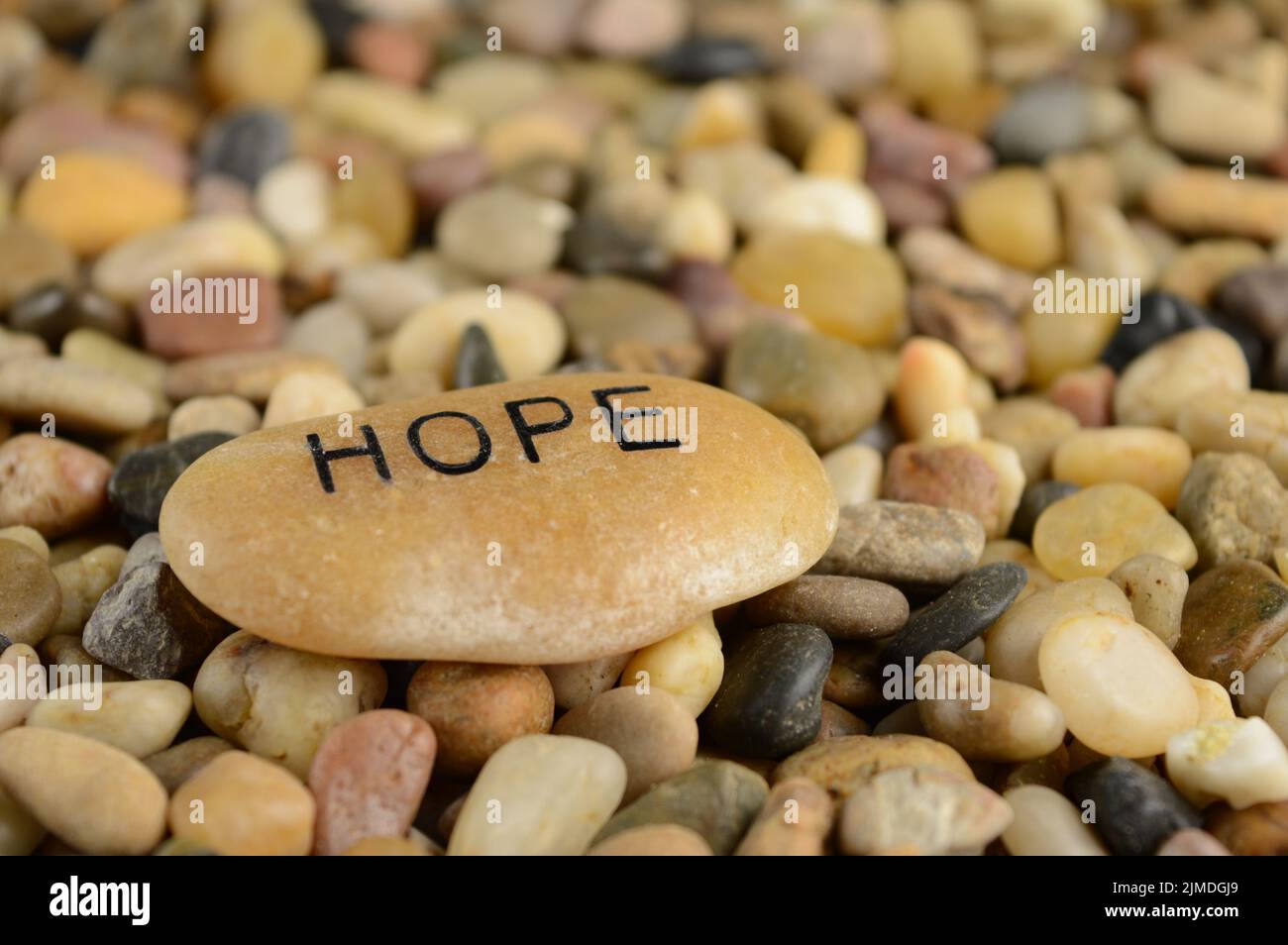 Hope Affirmation Stone Stock Photo - Alamy