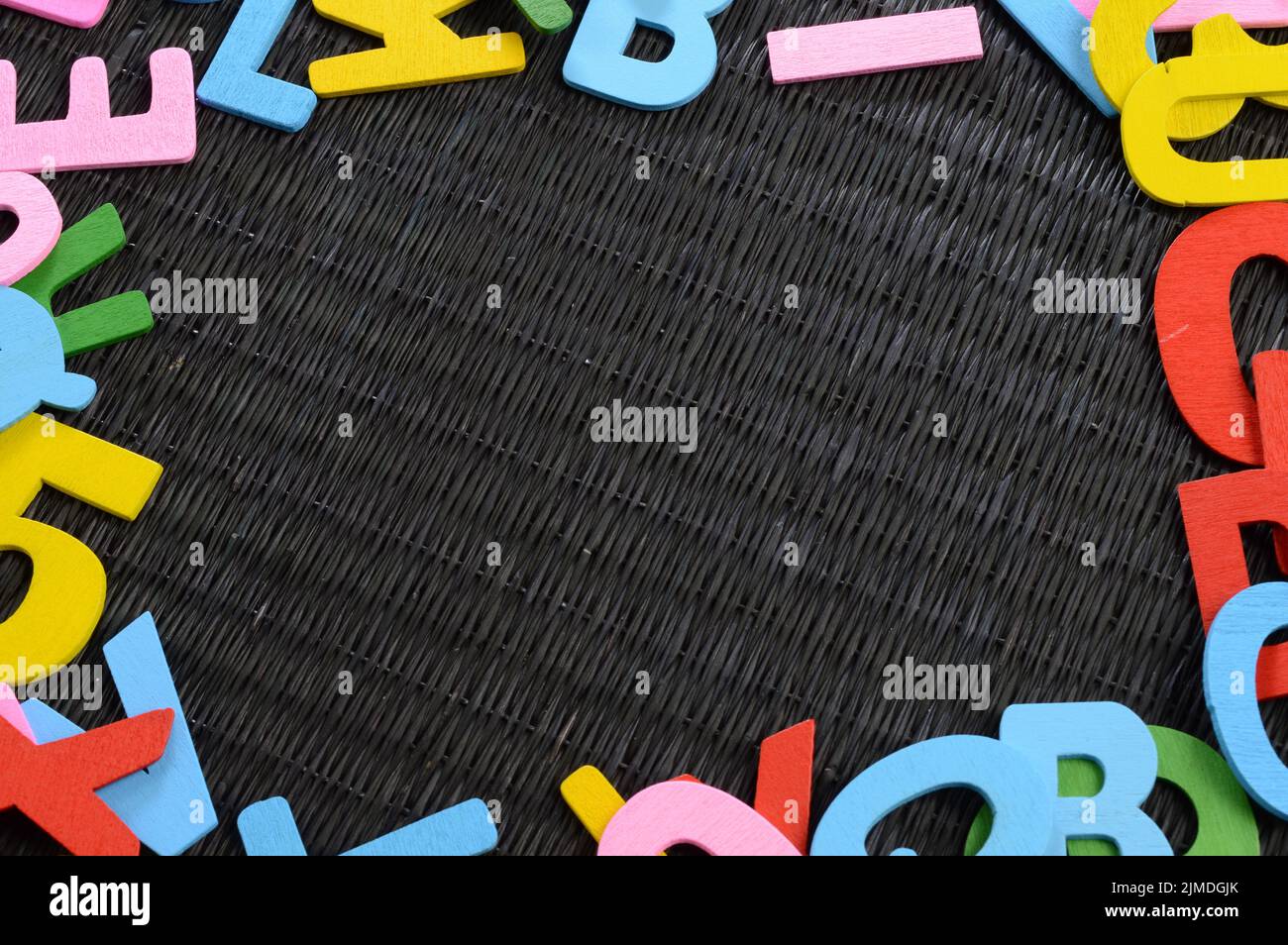 Frame of Alphabet Stock Photo - Alamy