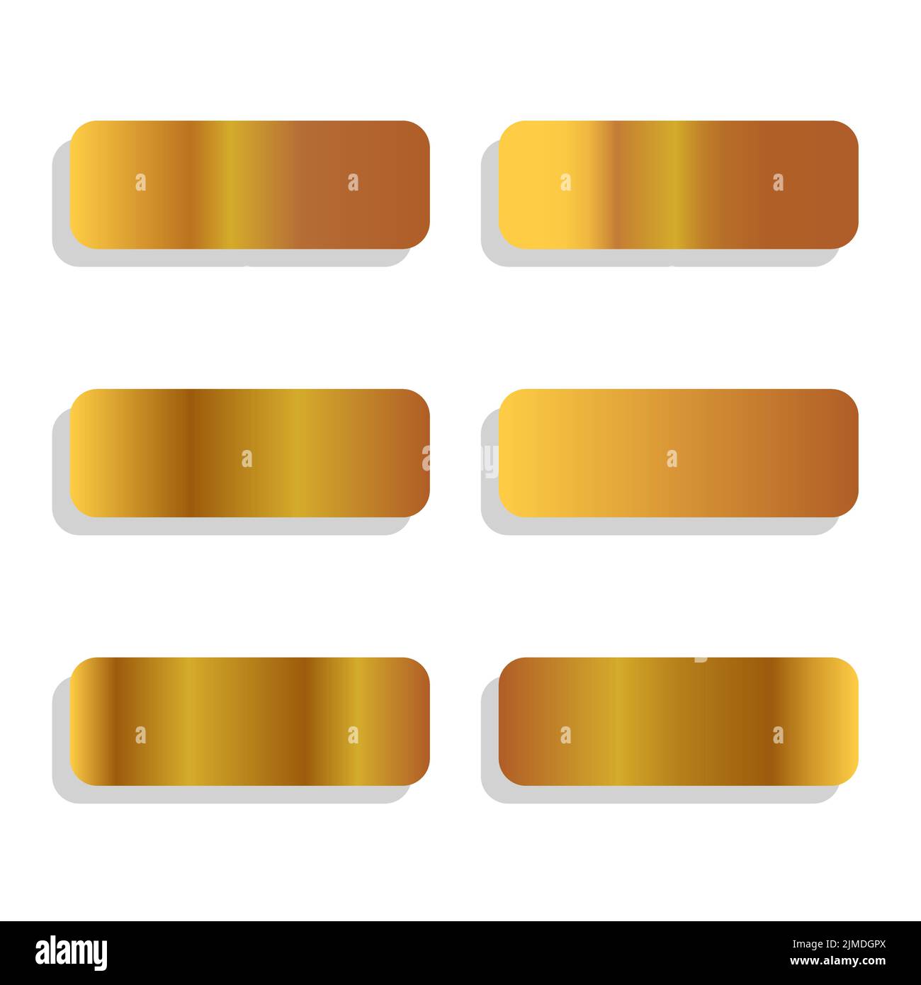 Six golden menu icons with white background Stock Vector Image & Art ...