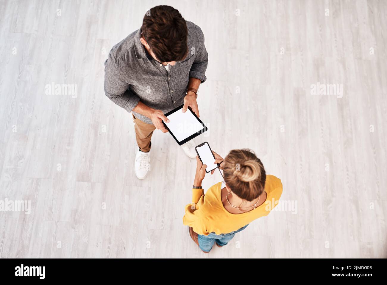 Connecting to a target audience is vital for any business. High angle ...