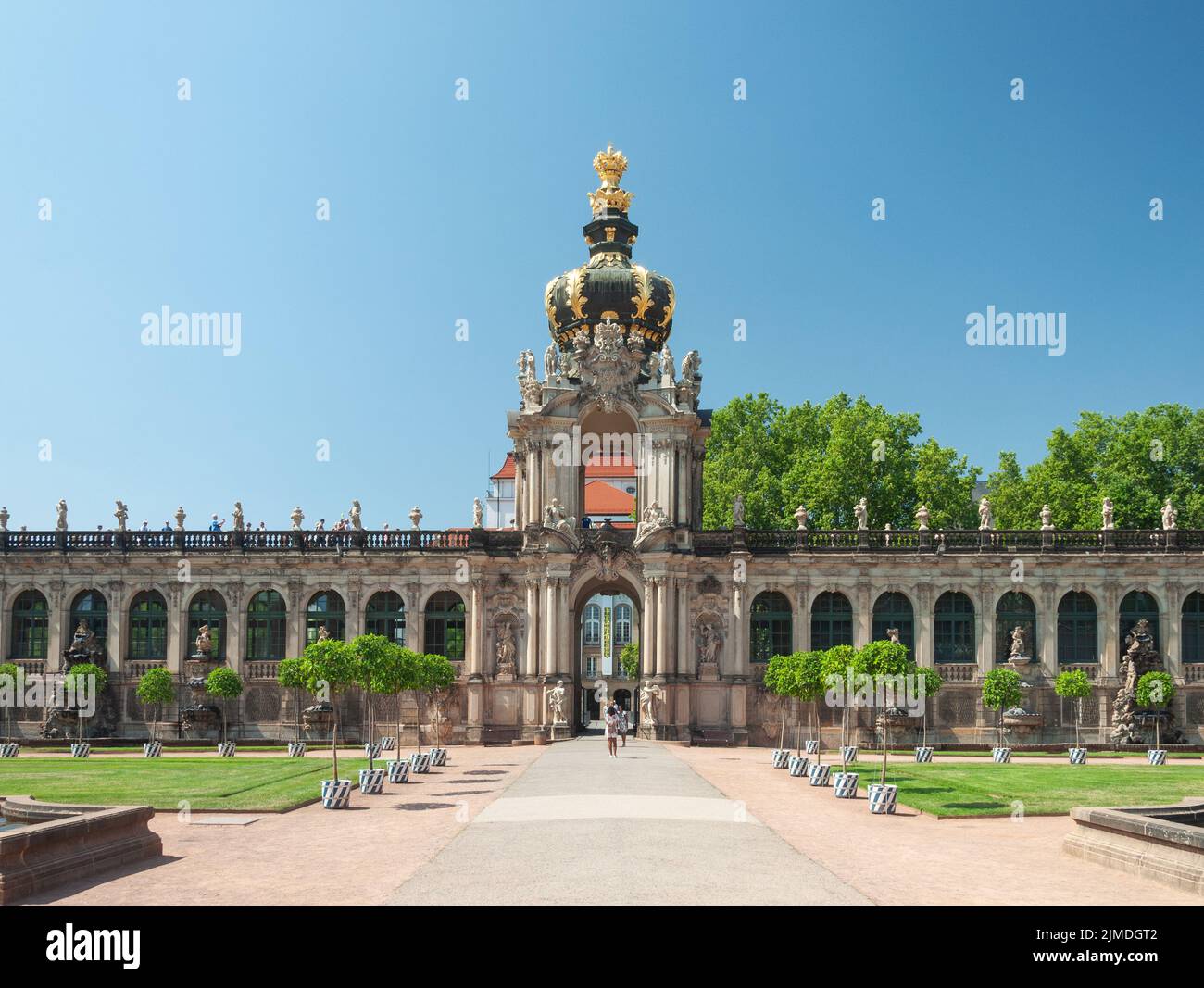 Crown gate in Zwinger Stock Photo - Alamy