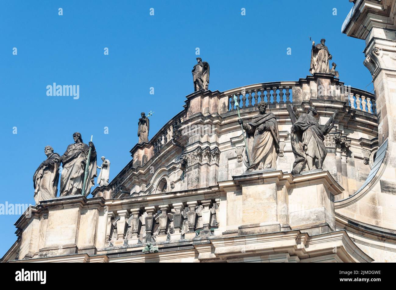Statues on Dresden Cathedral Stock Photo - Alamy