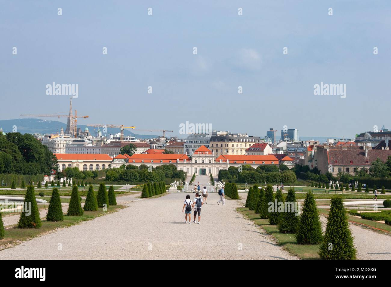 Belvedere garden, Vienna, Austria Stock Photo - Alamy