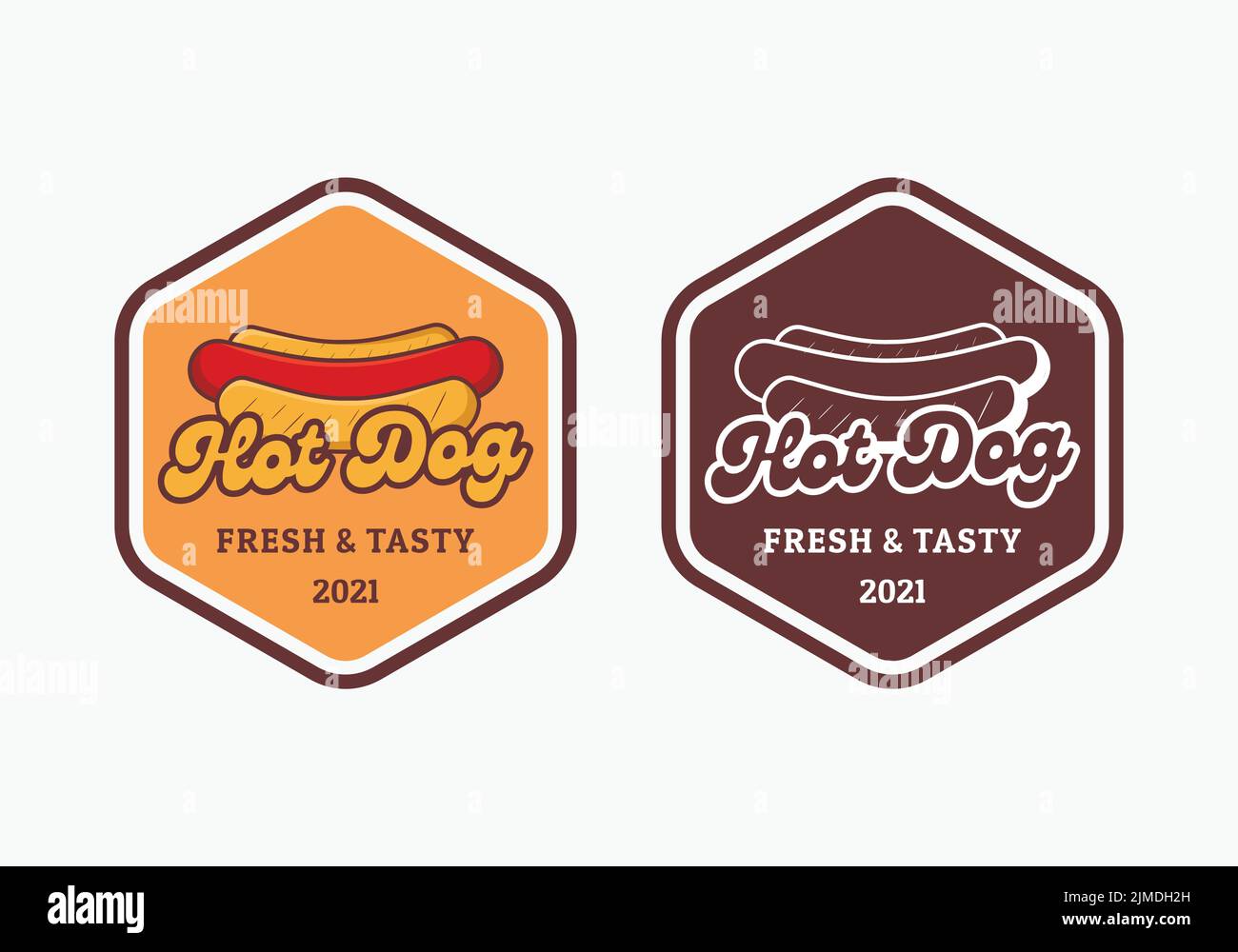 A vector of two different variants for a logo that can be used for a ...