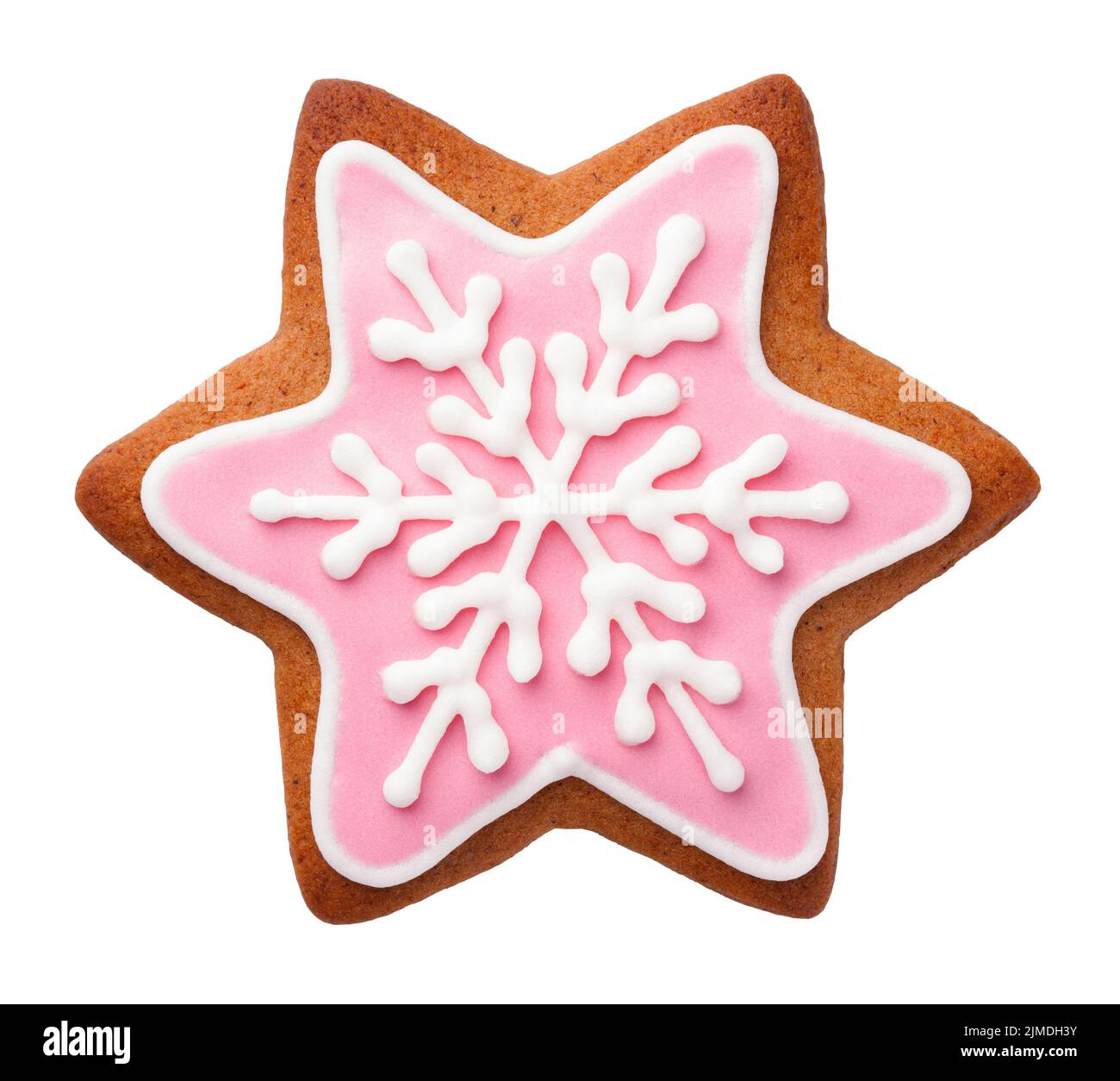 Gingerbread Cookie In Shape Of Star Stock Photo - Alamy