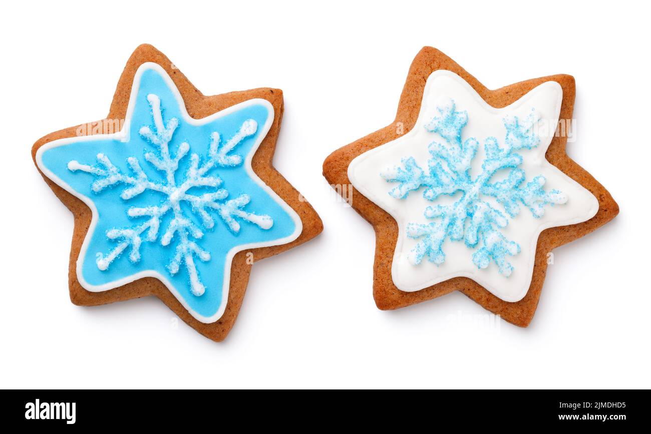 Christmas gingerbread cookies star Cut Out Stock Images & Pictures - Alamy