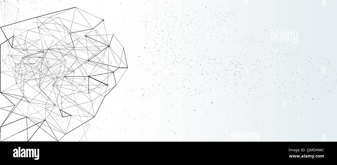 Net, network, plexus background abstract concept gradient Stock Photo ...