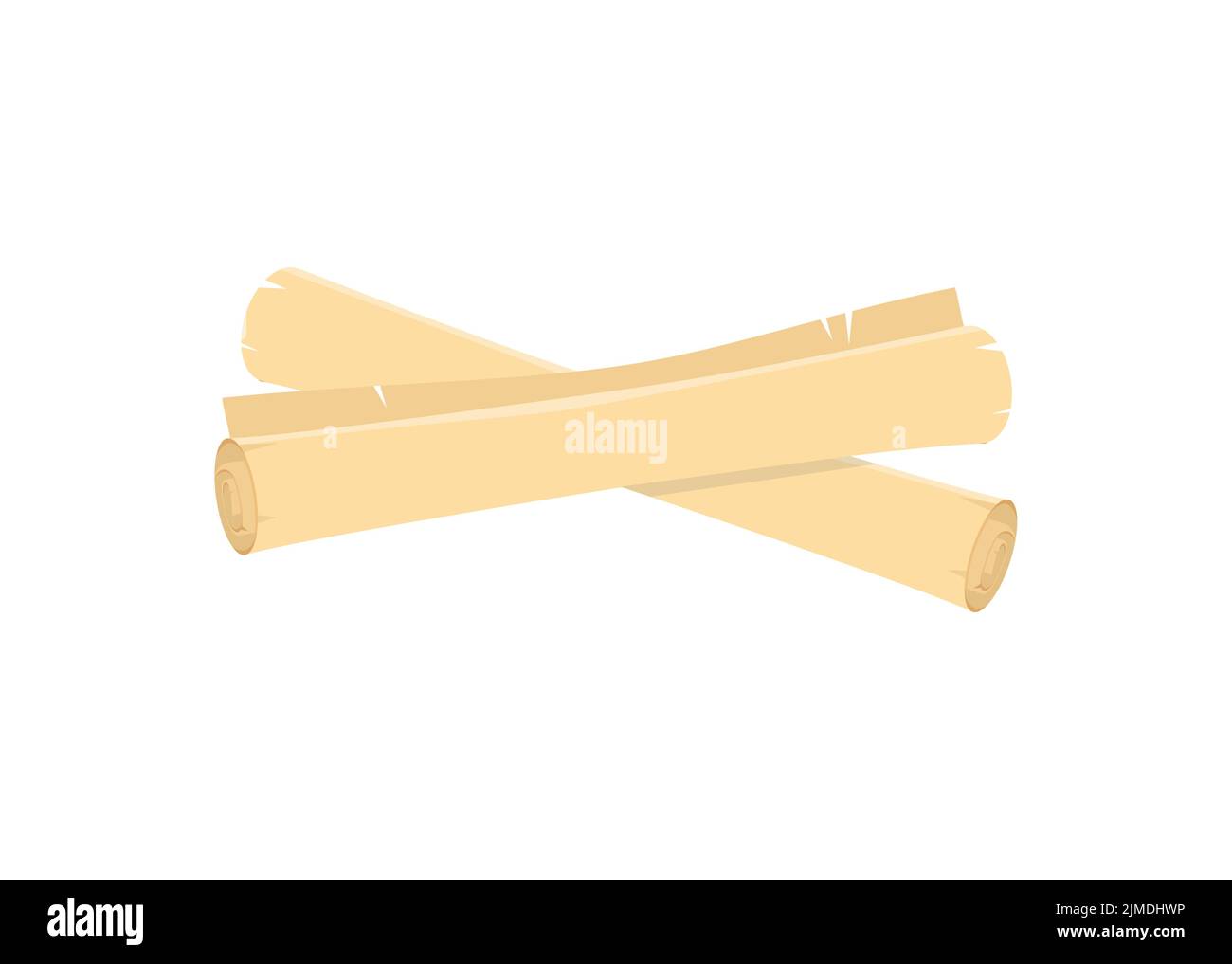 Ancient Egypt papyrus scroll cartoon vector illustration. Egyptian ...