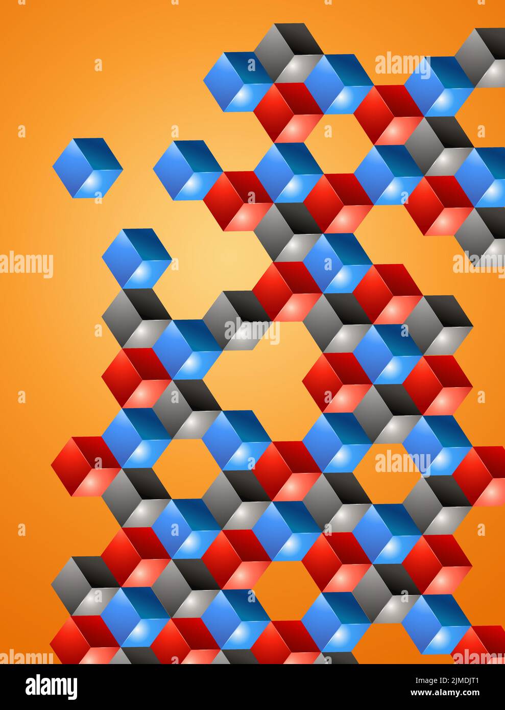 Vector illustration of 3D abstract background design for poster, cover ...