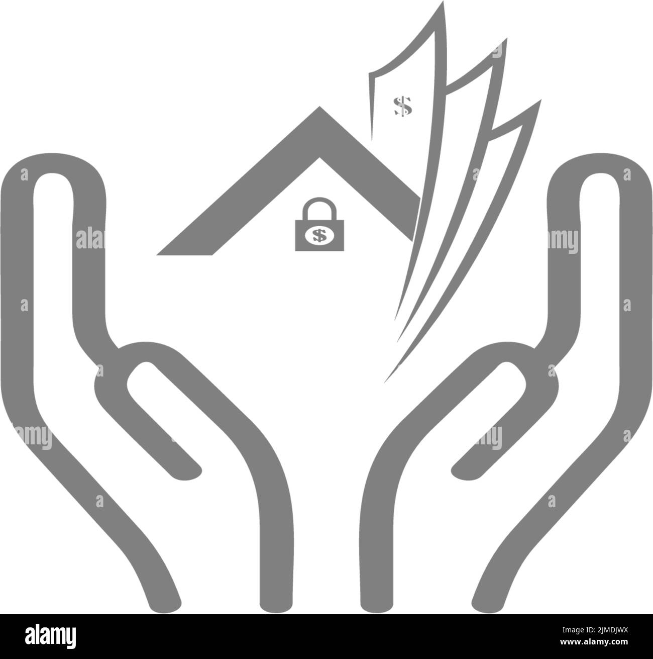 financial center logo design vector illustration icon Stock Vector ...