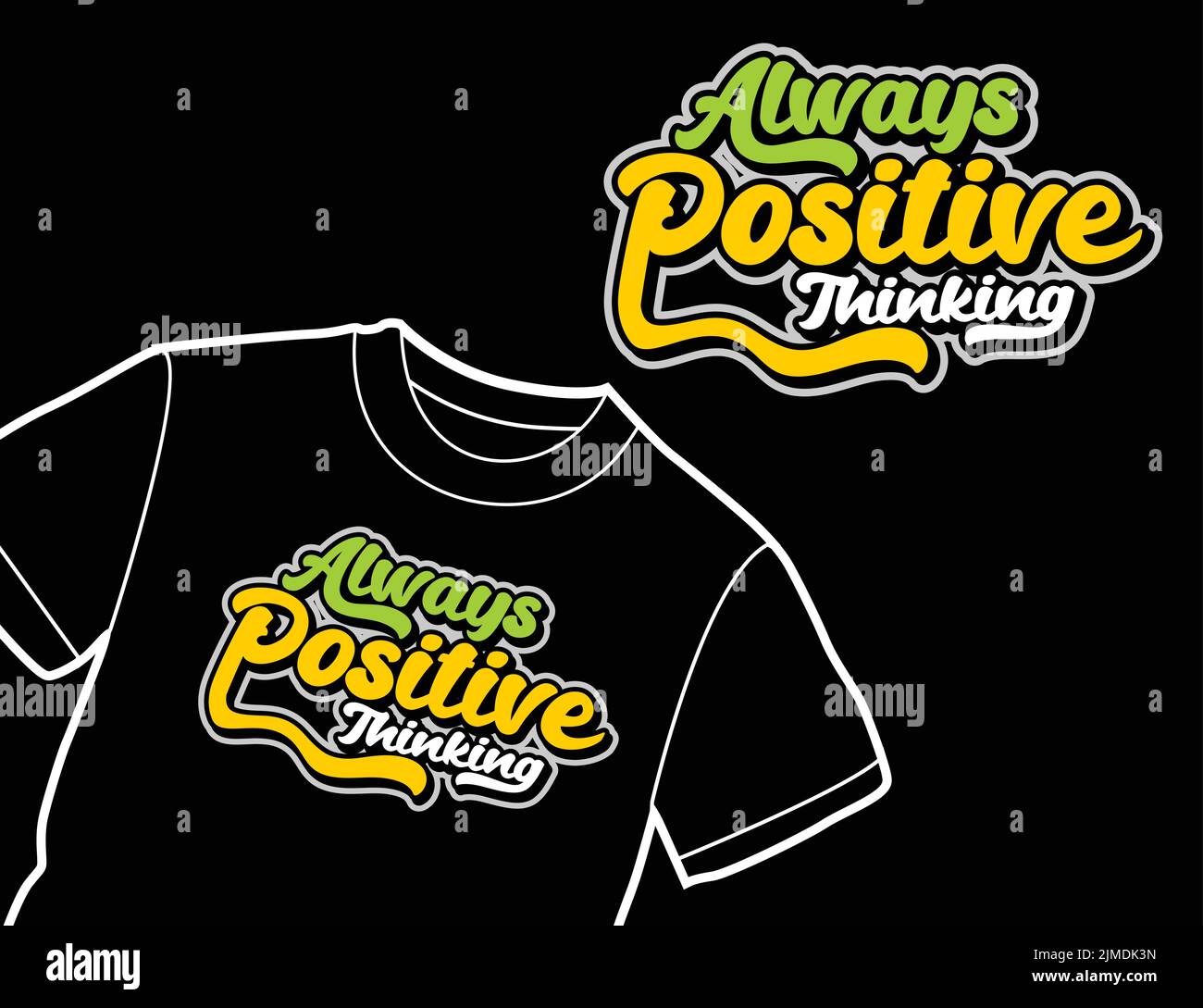 Always positive thinking Stock Vector Images - Alamy