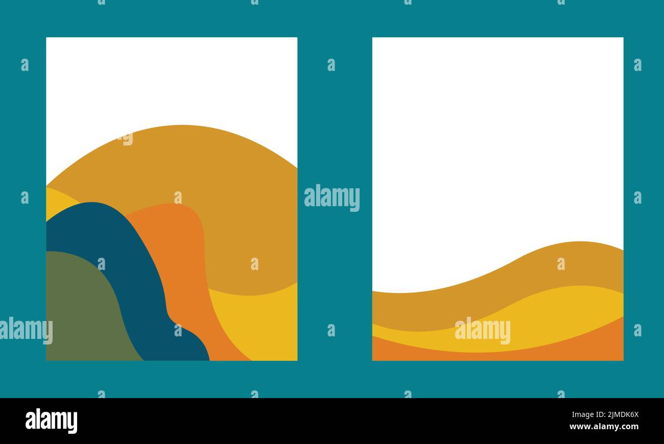 The two poster design templates for events and companies Stock Vector ...