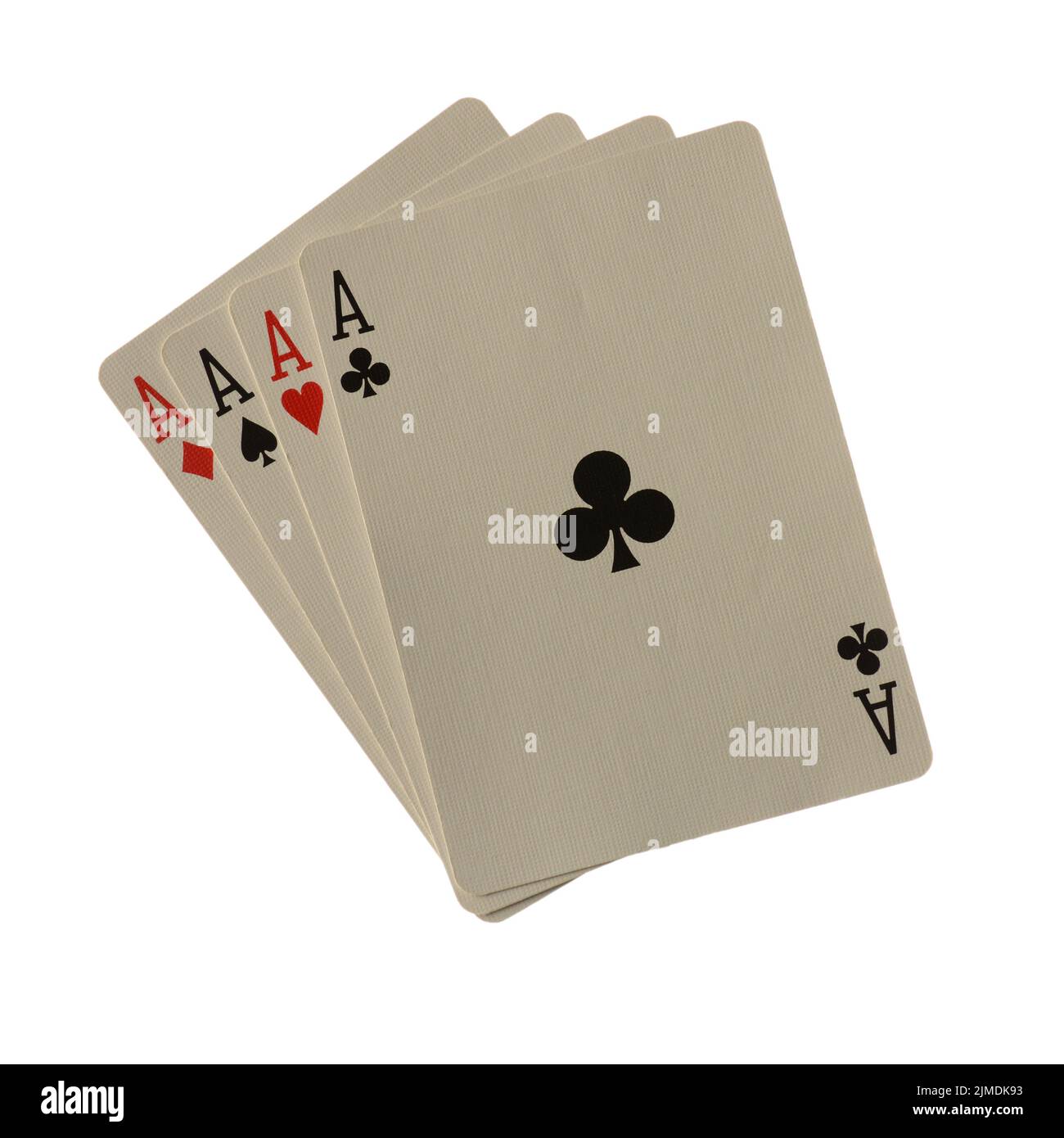 Poker Hand Four Aces Stock Photo - Alamy