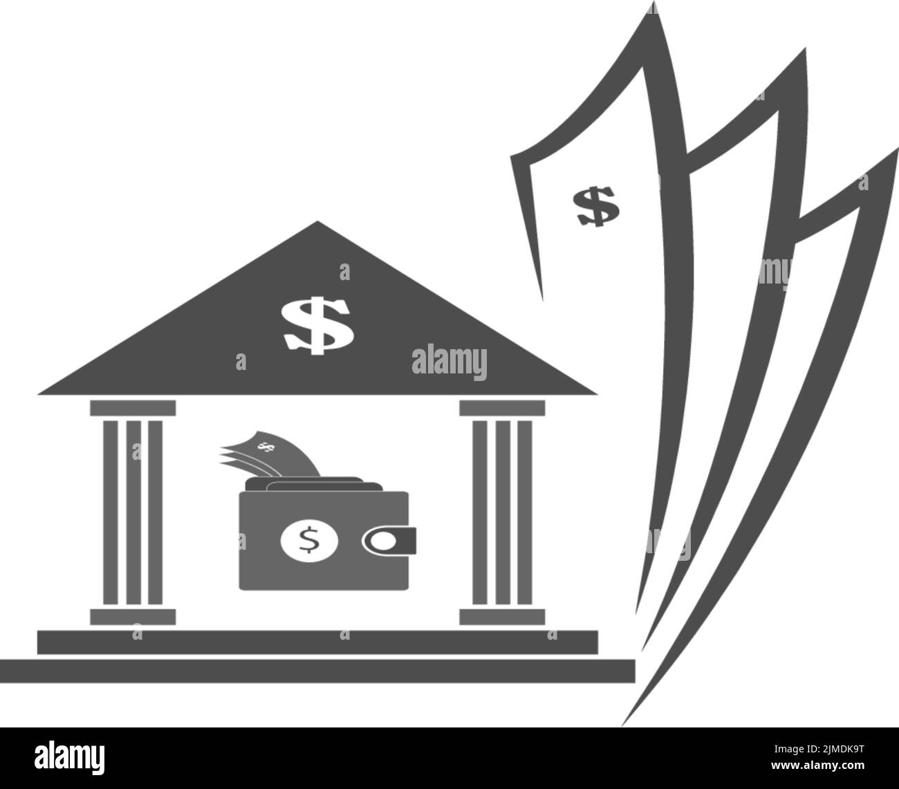 financial center logo design vector illustration icon Stock Vector ...