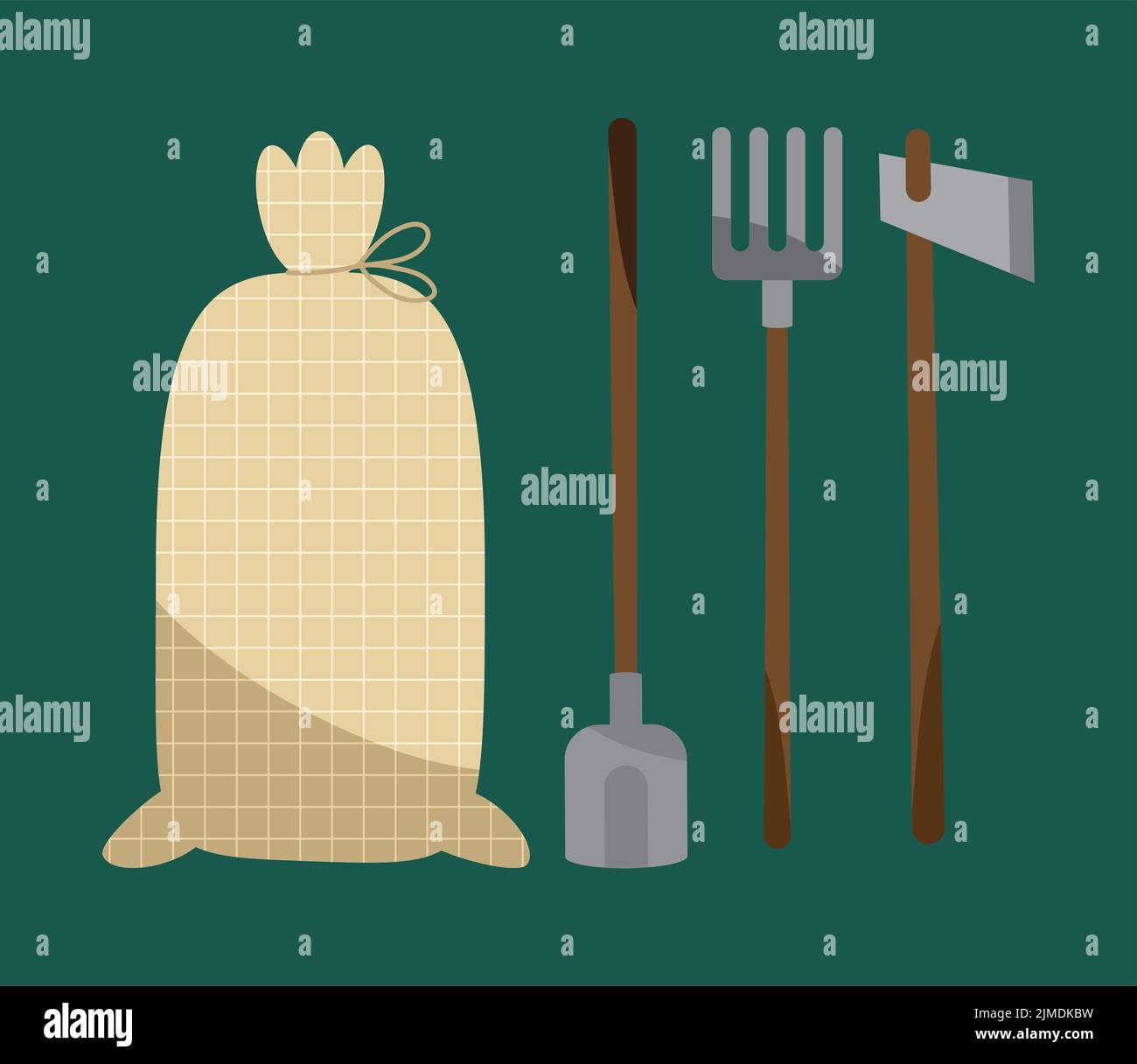 four farming tools set icons Stock Vector Image & Art - Alamy