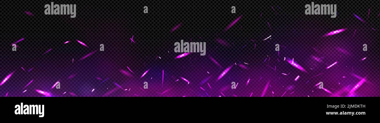 Magic purple sparkles, glitter and flares. Luxury bright effect of ...