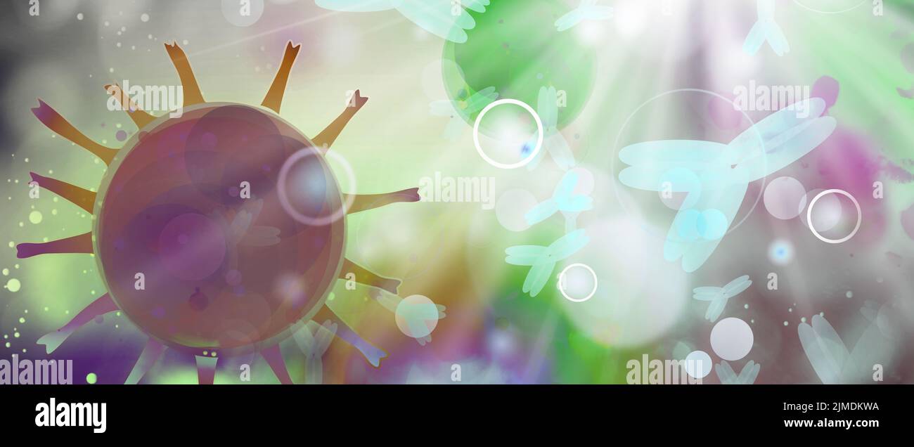 Virus medical background Stock Photo - Alamy