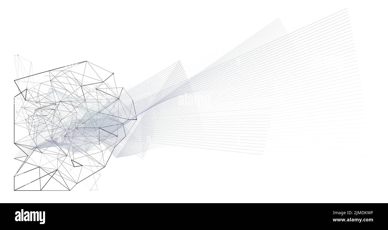 Abstract lines and circles background illustration Cut Out Stock Images ...