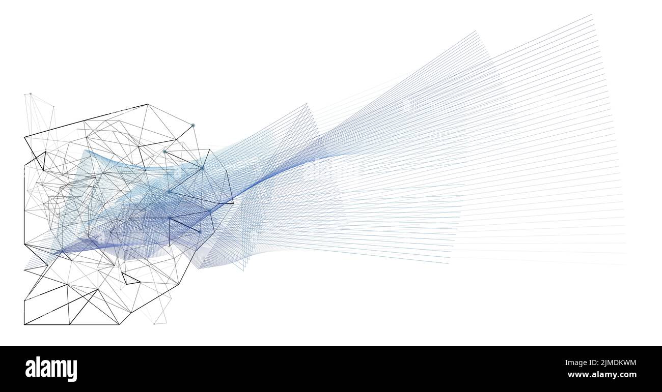 Abstract lines circles paint Cut Out Stock Images & Pictures - Alamy