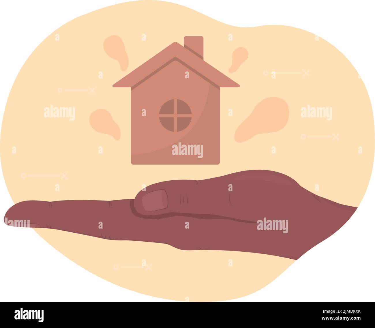 House purchase special offer 2D vector isolated illustration Stock ...