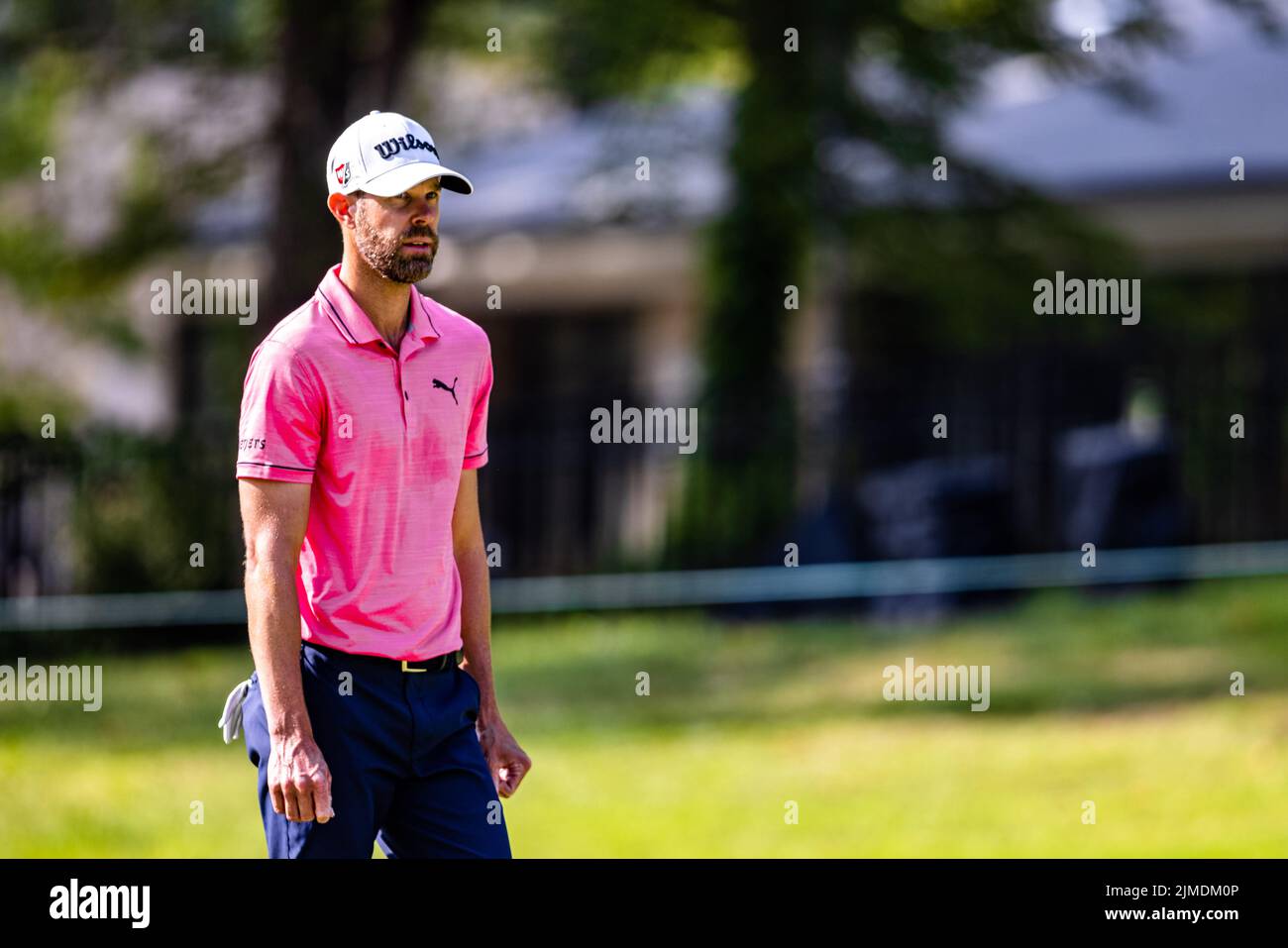 August 5, 2022: Kevin Tway walks down the ninth fairway during the 2022 ...