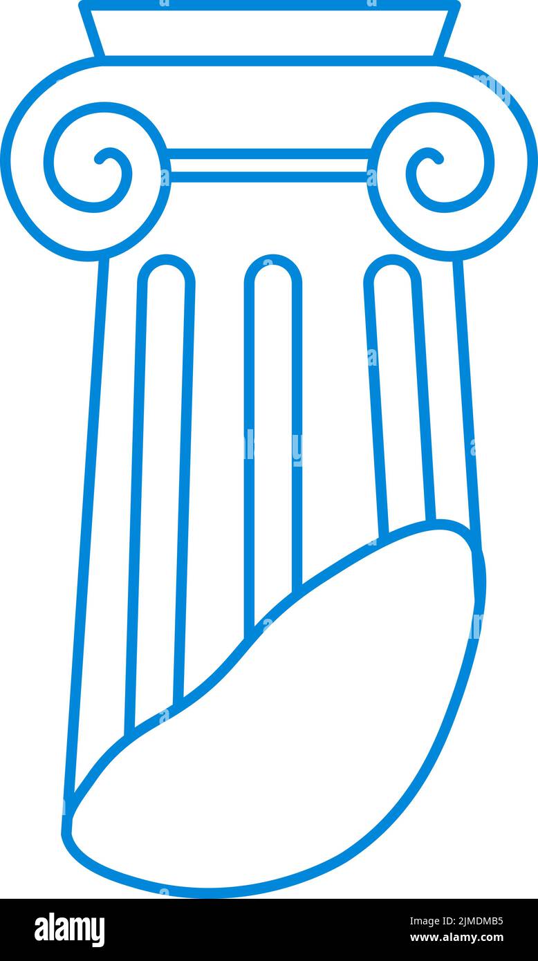 Ancient greek or roman column pillar architecture Stock Vector Image ...