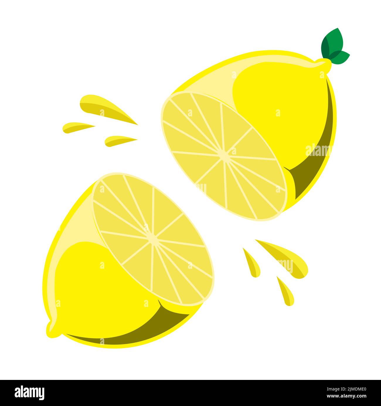 Lemon vector illustration Stock Vector Images - Alamy