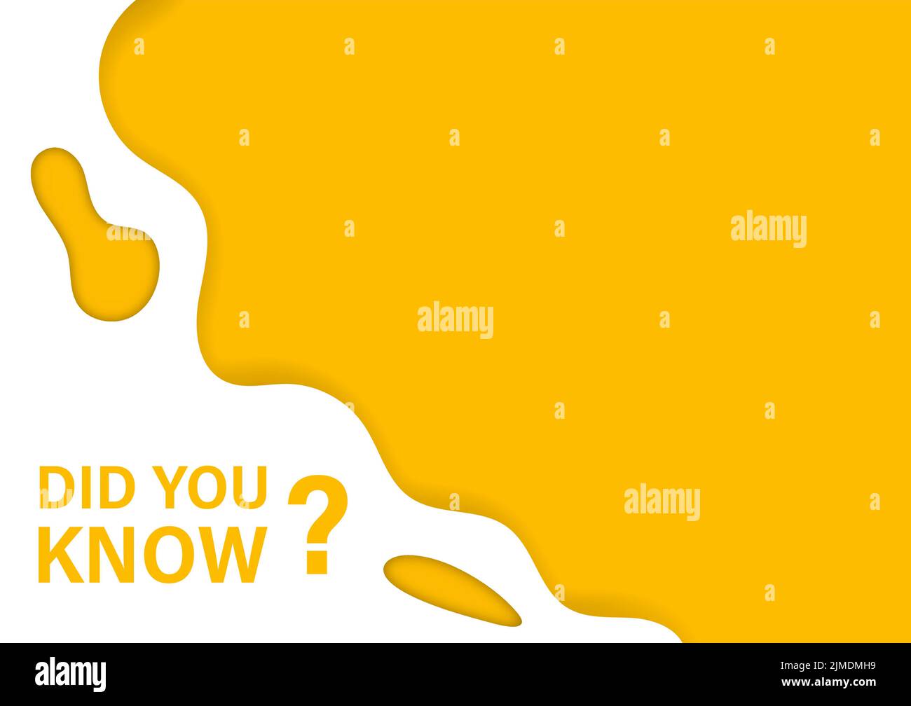 Did you know banner vector on yellow background with copy space for ...