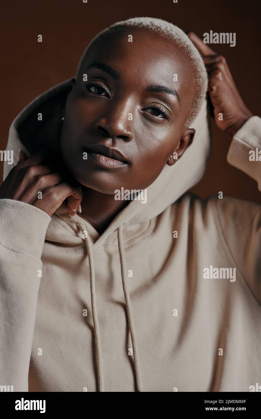 African model fierce hi-res stock photography and images - Alamy