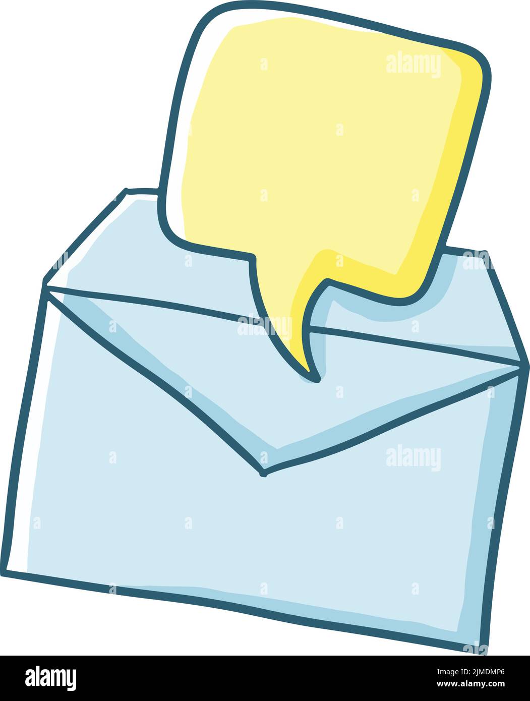 A vector of an envelope with a white background Stock Vector Image ...