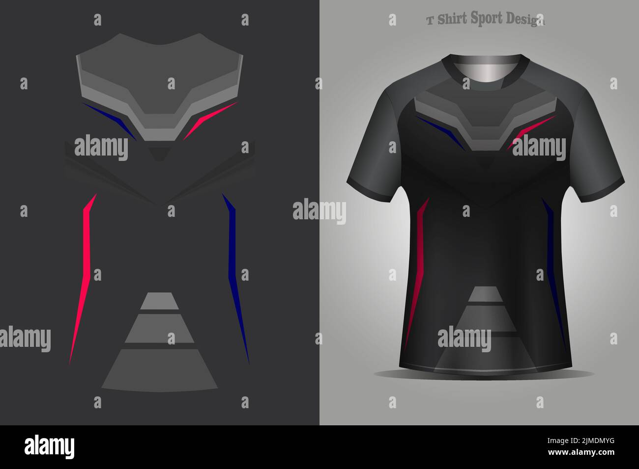 A vector illustration of a gray football t-shirt design Stock Vector ...