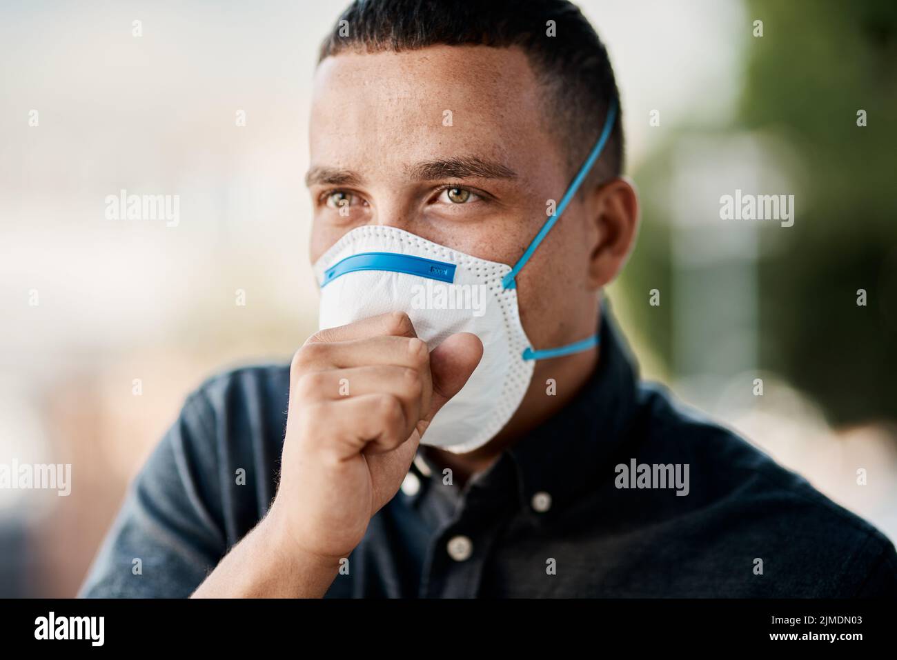 When a cough could turn into something more serious. a young man ...