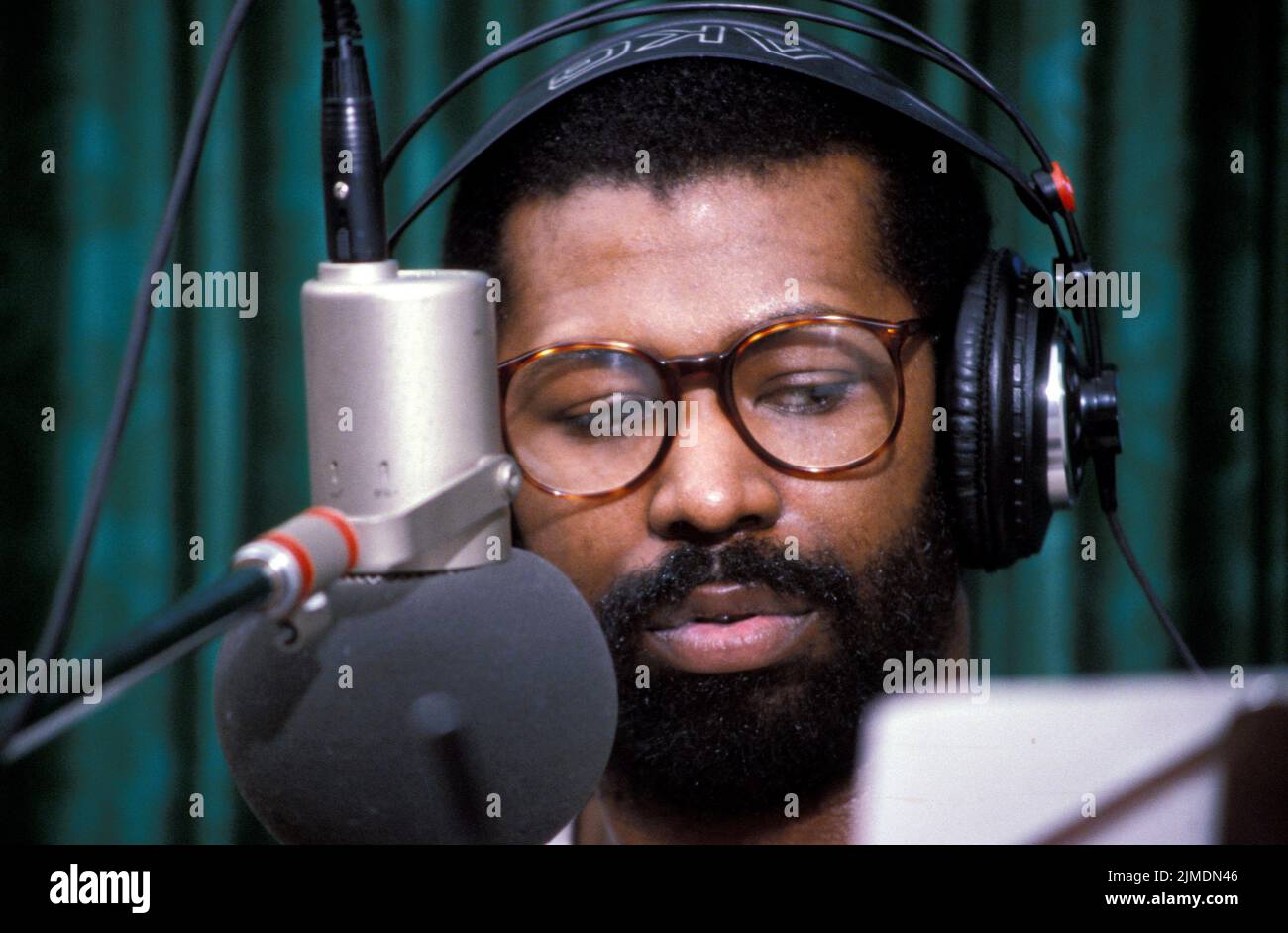 Teddy Pendergrass in the recording studio in Philadelphia, 1984..Credit ...