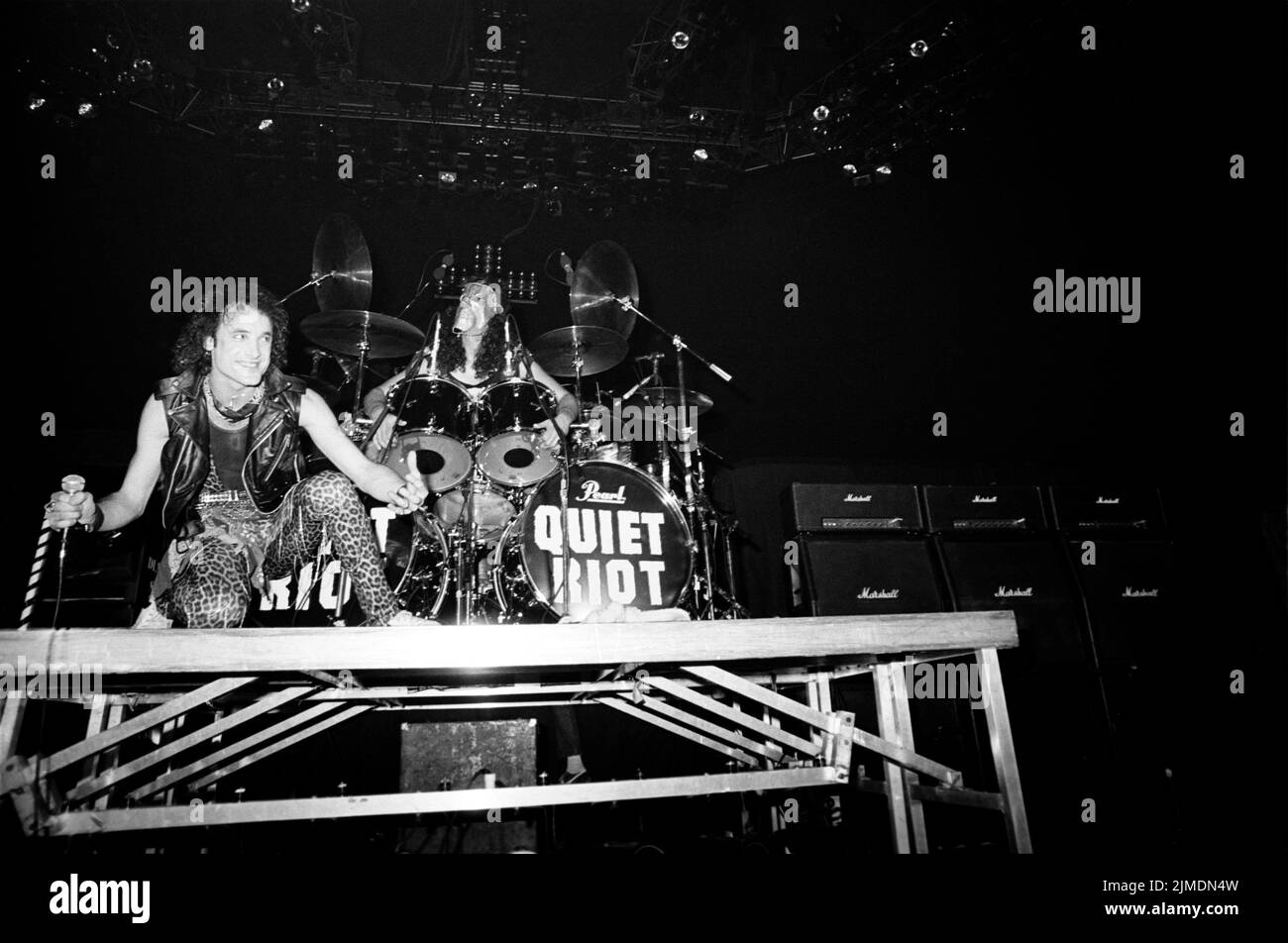 Quiet Riot performing at the Spectrum in Philadelphia, PA.November 5 ...