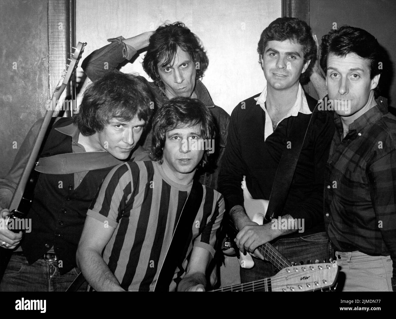 Greg Kihn and his band photographed in Phildelphia, PA. January, 1983 ...